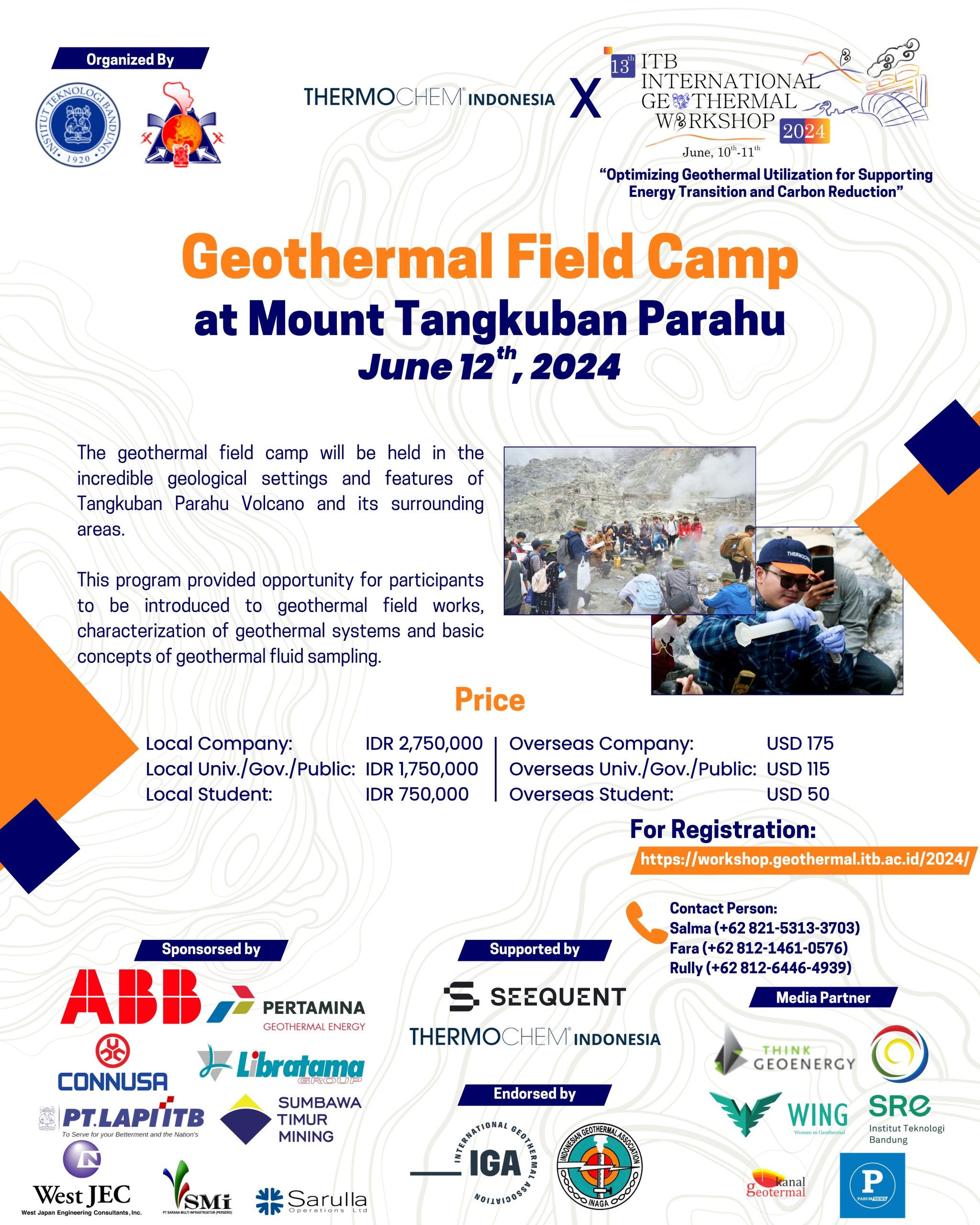 Open Registration Geothermal Field Camp | 13th IIGW 2024